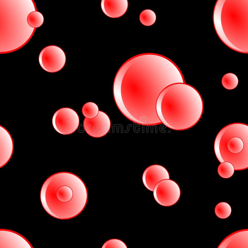 Colorful Seamless Vector Pattern for Background and Wallpaper of Red Bubbles Stock Vector ...