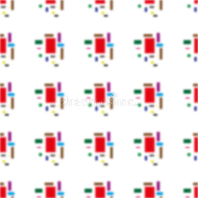 Colorful Seamless Vector Pattern of Trapezium - Vector Abstract Texture ...