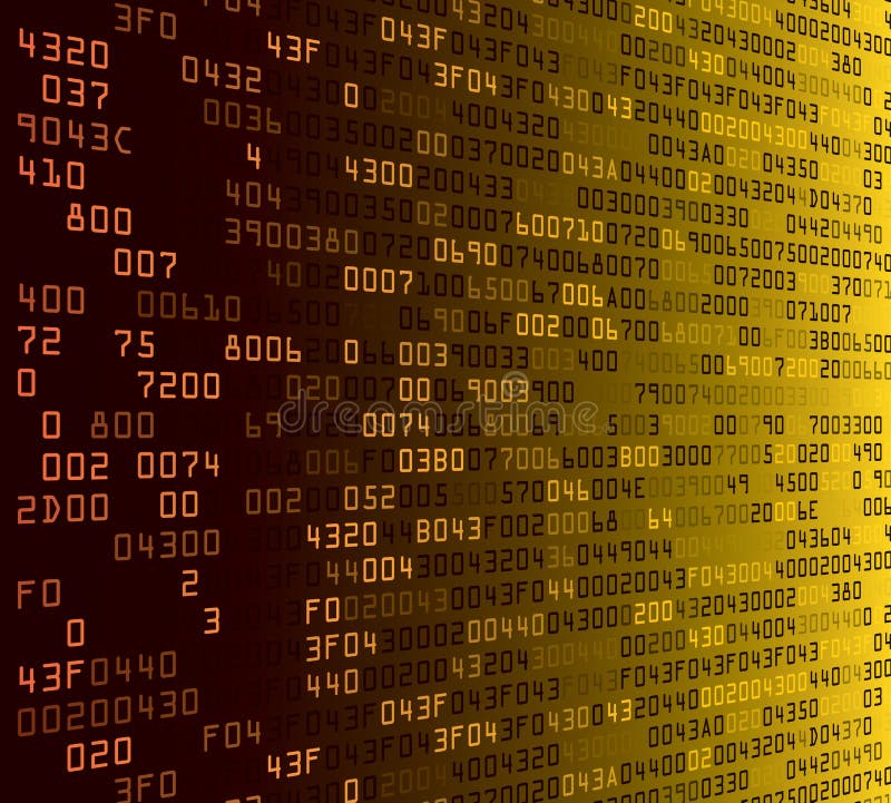 Orange Security Background with HEX-code Stock Vector - Illustration of ...