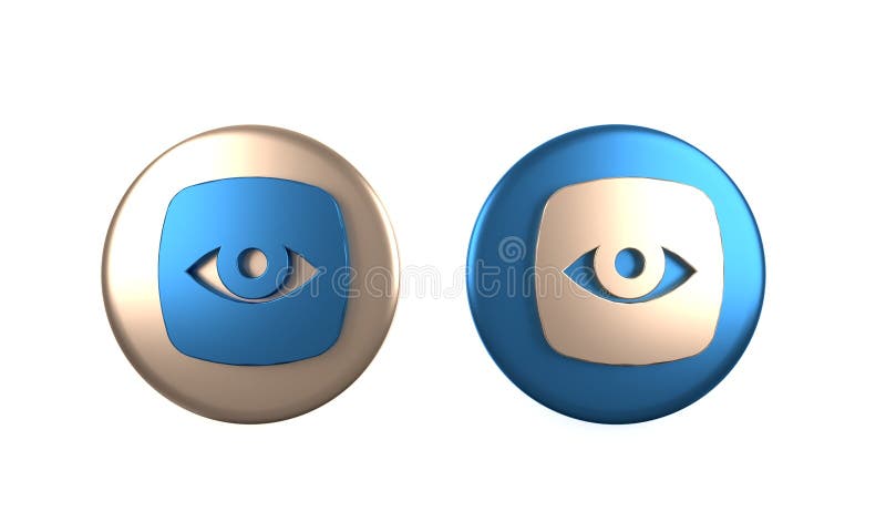 Colorful Security Camera Icon Isolated on White Background. Circle ...