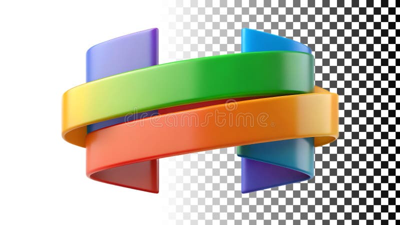 Colorful Segmented Banner, Vibrant Graphic, Design Element for Website ...