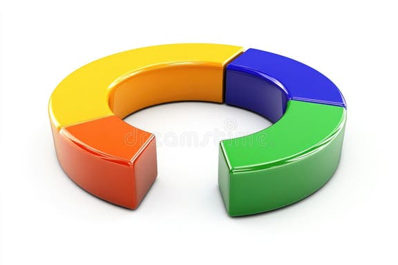 Colorful Segmented Circle Representation Showing Progress or Statistics ...