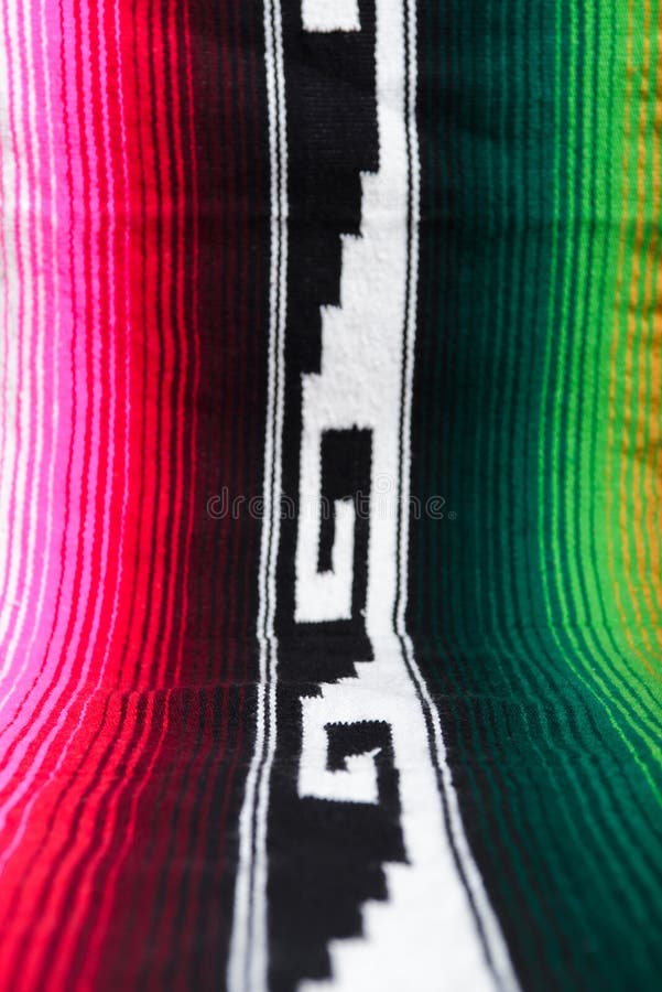 Colorful Serape. Typical Colorful Fabric from Mexico Stock Image ...