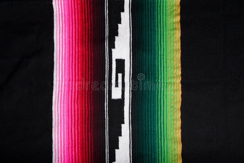 Colorful Serape. Typical Colorful Fabric from Mexico Stock Image ...