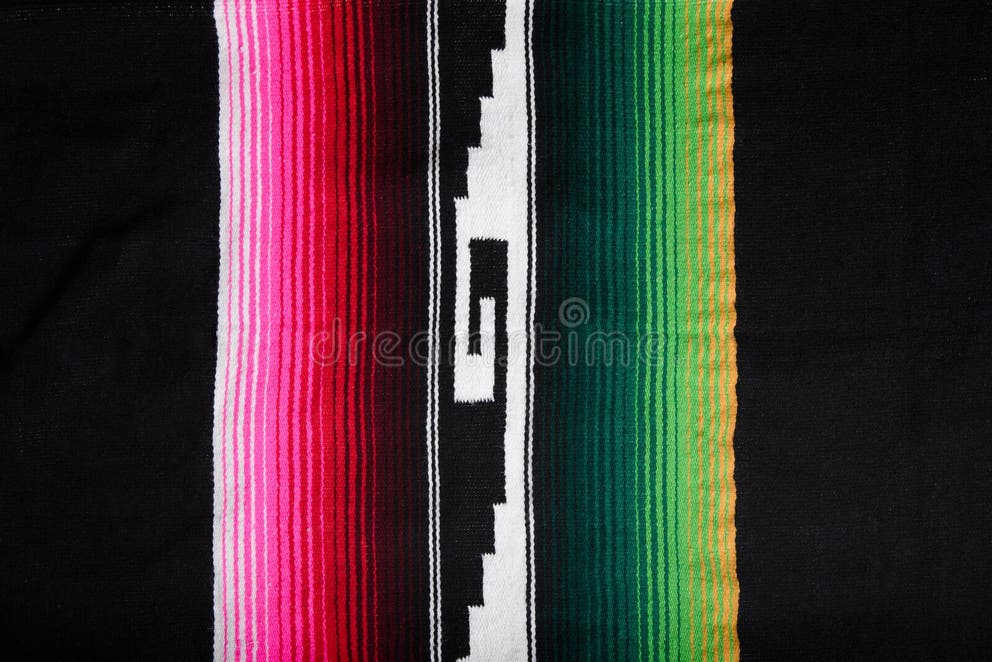 Colorful Serape. Typical Colorful Fabric from Mexico Stock Image ...