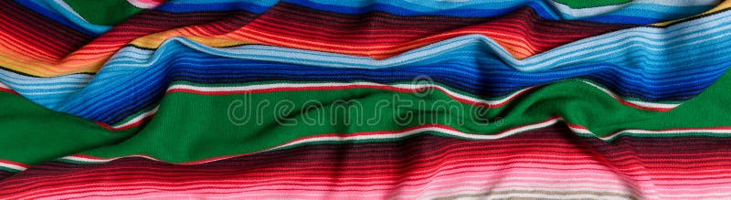 Colorful Serape. Typical Colorful Fabric from Mexico. Texture ...