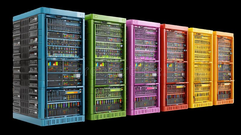 Server Rack Data Center Transparent Background Ai Generated Stock ...