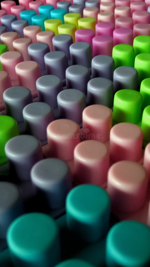 Colorful from a Set of Brick Blocks Arranged. Stock Photo - Image of ...