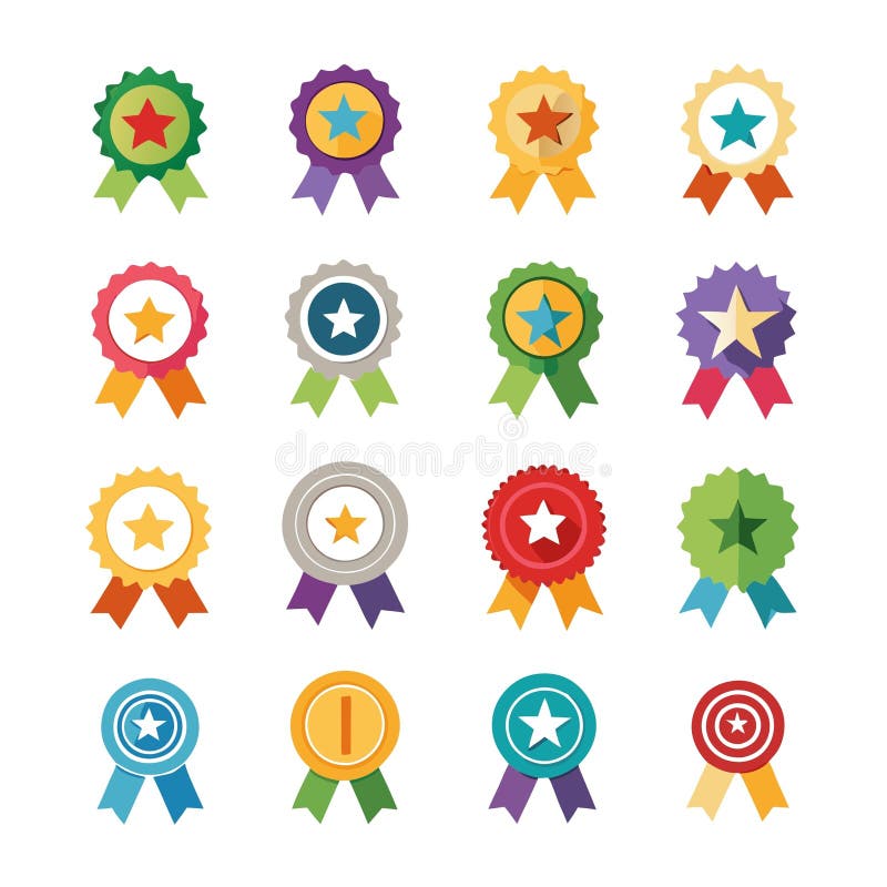 Set of the Ribbons Vector Illustration Stock Illustration ...