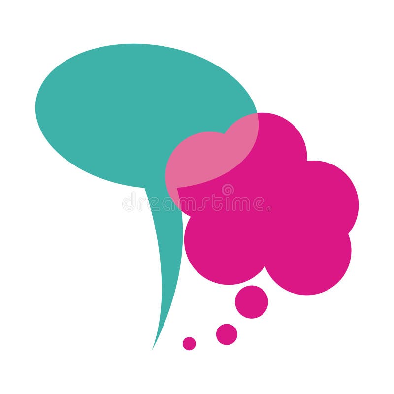 Colorful Set Dialog Cloud Icon Stock Illustration - Illustration of ...