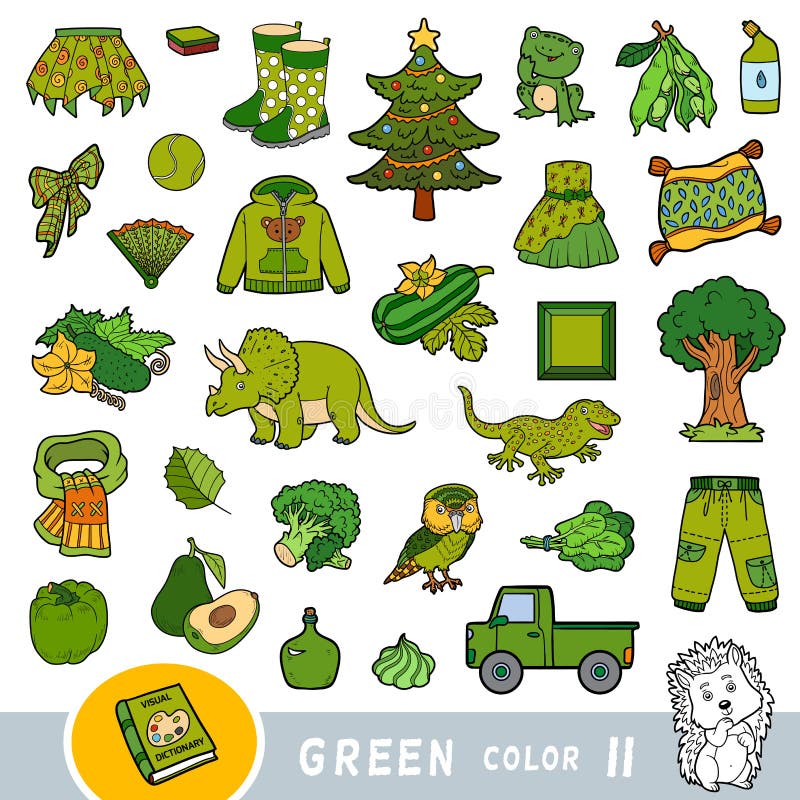 Learning Green color stock vector. Illustration of color - 54710831