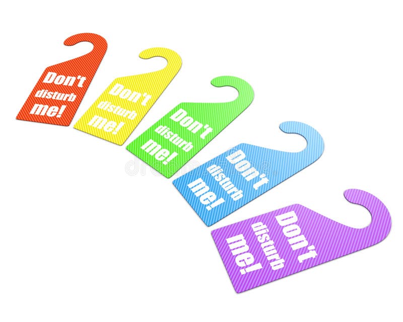 Colorful Set of Handle Signs Stock Illustration - Illustration of knob ...