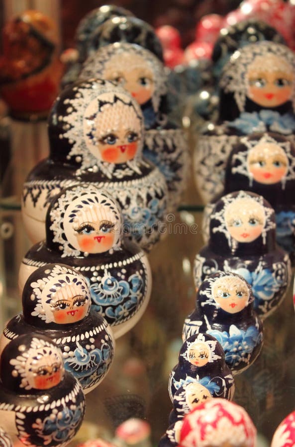 Colorful set of matrioskas stock photo. Image of matriosca - 276143314