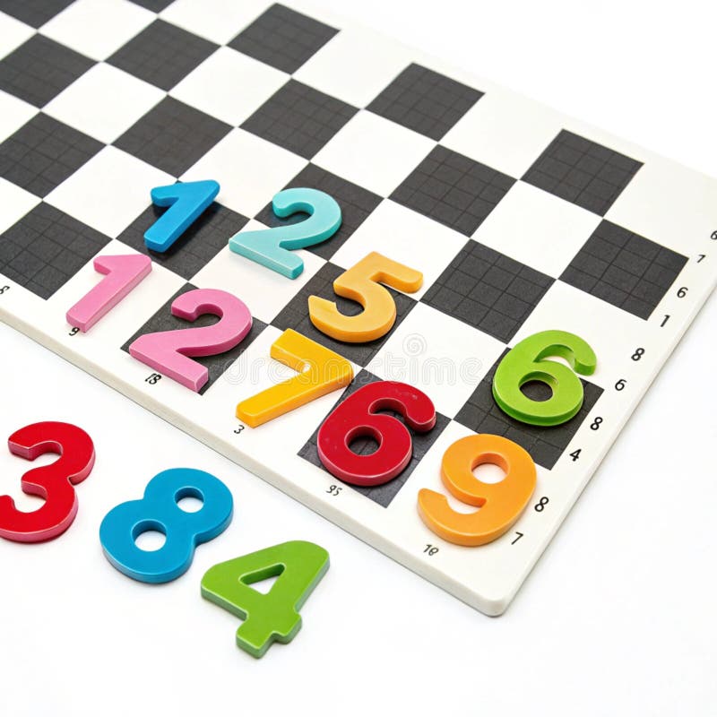 Checkered Numbers Stock Illustrations – 310 Checkered Numbers Stock ...