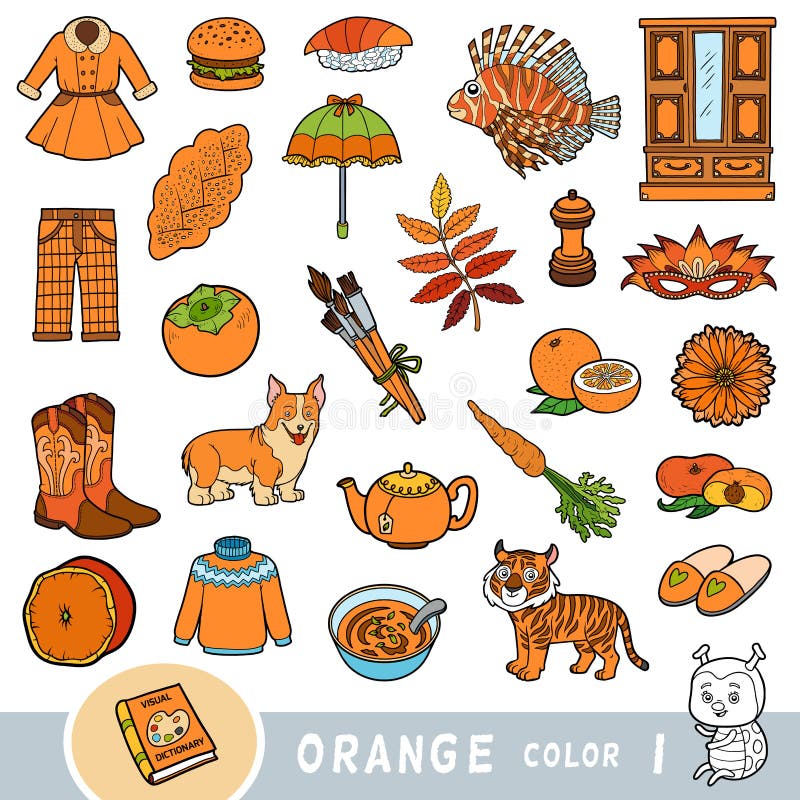 Colorful Set of Blue Color Objects. Visual Dictionary for Children ... Colorful Set of Blue Color Objects. Visual Dictionary for Children ...