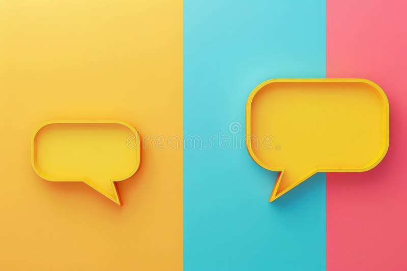 Creative Chat Window Design on Vibrant Pastel Background Showcasing ...