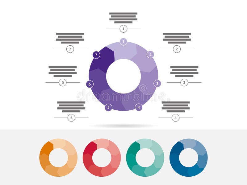 Colorful Seven Sided Flat Shutter Puzzle Presentation Infographic ...