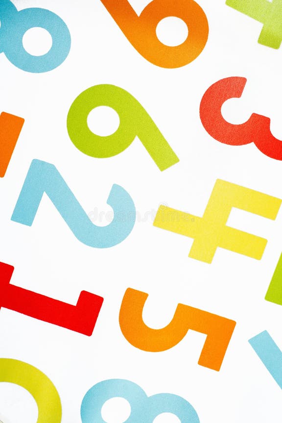 Colorful sew on numbers stock image. Image of number - 29051209