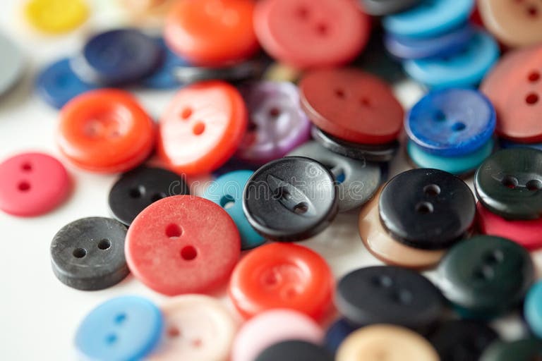 Colorful sewing buttons stock photo. Image of handiwork - 87999332