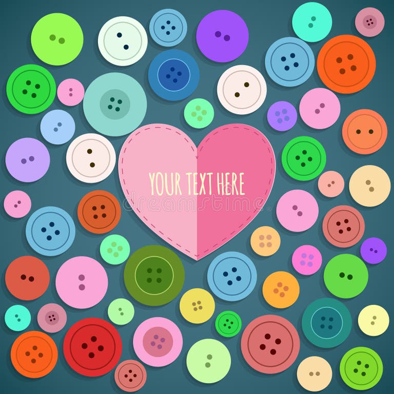Colorful Sewing Buttons Seamless Pattern. Vector Stock Vector ...
