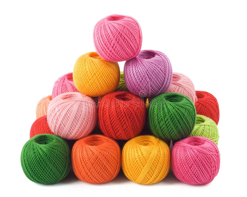 Sewing Threads and Polystyrene Balls Stock Photo - Image of ball ...