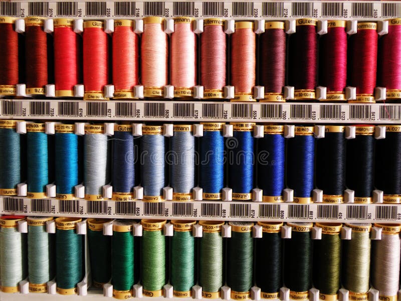 Colorful sewing threads stock image. Image of relaxation - 9694451