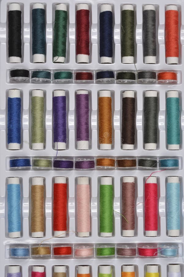 Sewing Threads, Sewing Centimeter or Measuring Tape, Isolated on White ...