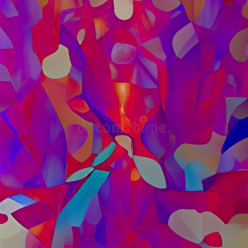 Colorful Shapes Abstract Composition. Creative Contemporary Background ...