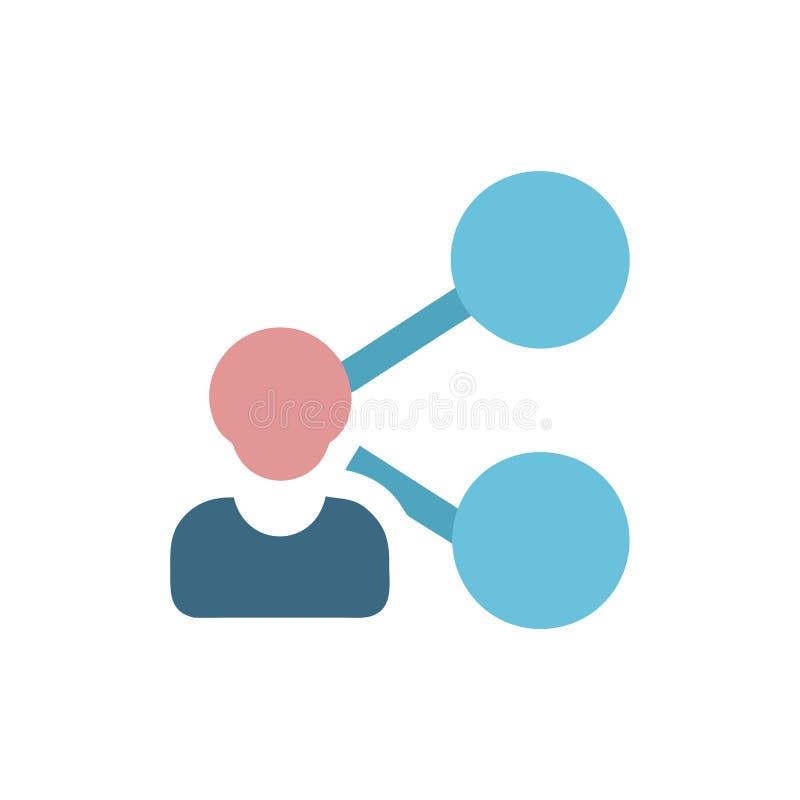 Colorful Sharing Icon for Togetherness Stock Photo - Illustration of ...