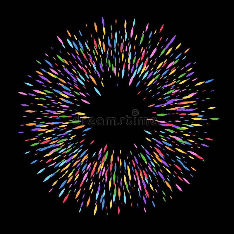 Colorful Sharp Oval Sequins Glitter Background Template. Stock Vector ...