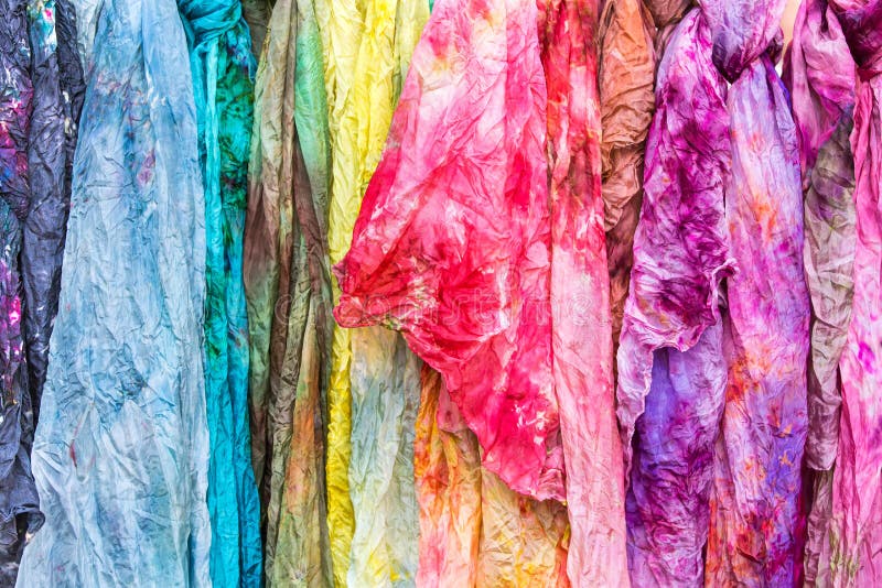 Colorful shawls stock photo. Image of market, drapery - 33798432