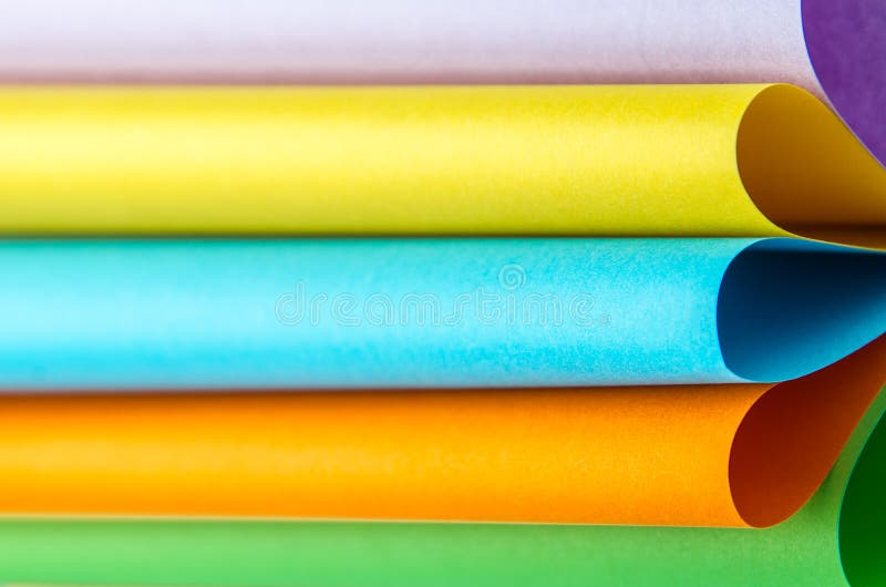 Colorful Sheets of Color Paper, Abstract Background Stock Image - Image ...