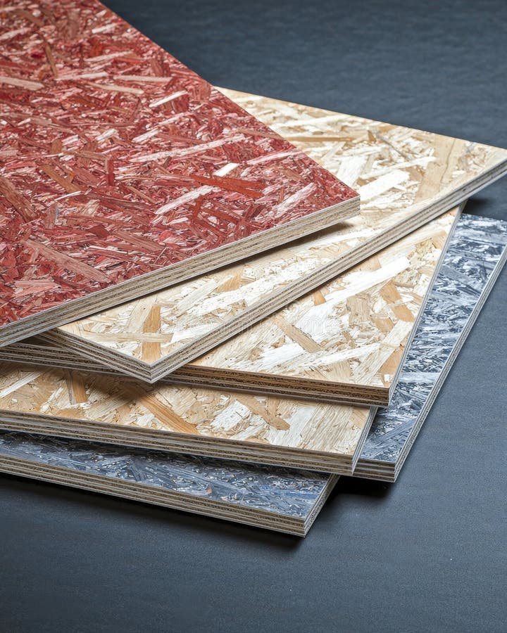 Colorful Sheets of Oriented Strand Board Layers with Varying Textures ...
