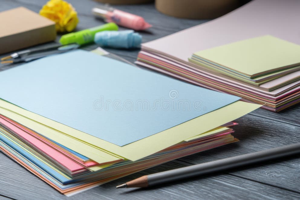 Creative Planning Area Designed for Financial Projects with Colorful ...