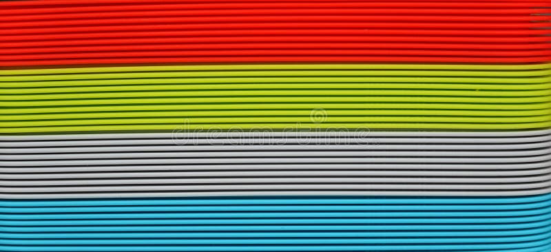 Colorful Sheets Plastic in Colors of Rainbow. Multi-coloured Stock ...