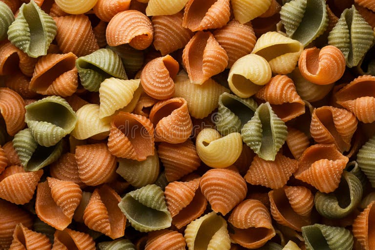 Colorful Shell Paste Background. Top View Stock Image - Image of yellow ...