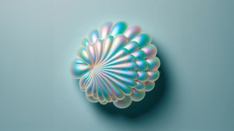 Colorful Shell on Pastel Background. Summer Vacation Concept Stock ...