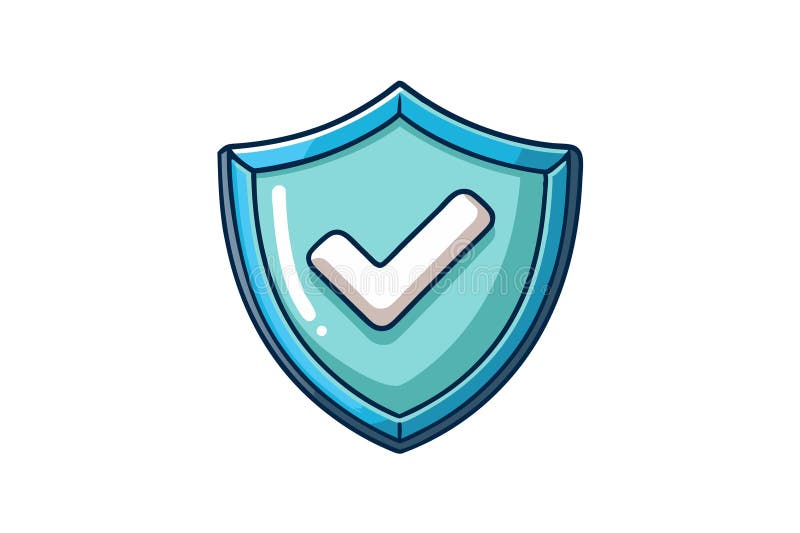 Colorful Shield Emblem with Check Mark Symbol, Symbolizing Trust ...