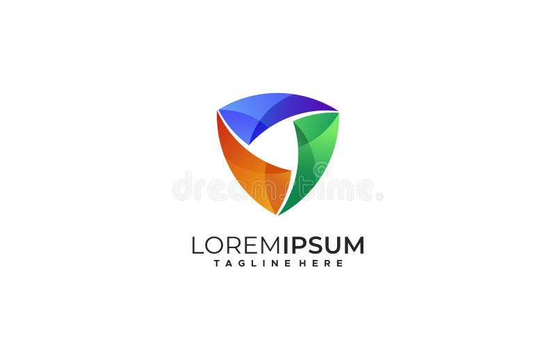Colorful Shield Gradient Logo Design Premium Vector Stock Vector - Illustration of luxury ...