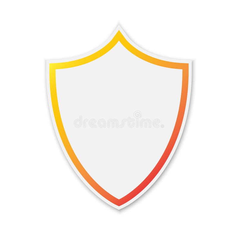 Colorful Shield icon stock illustration. Illustration of royal - 162381372