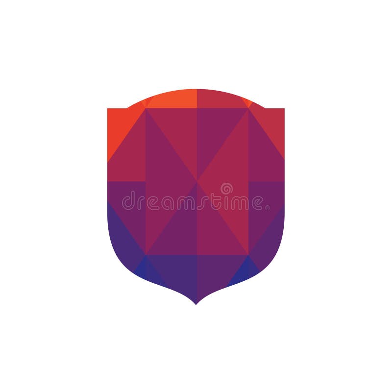 Colorful shield vector. stock vector. Illustration of heraldic - 129717529