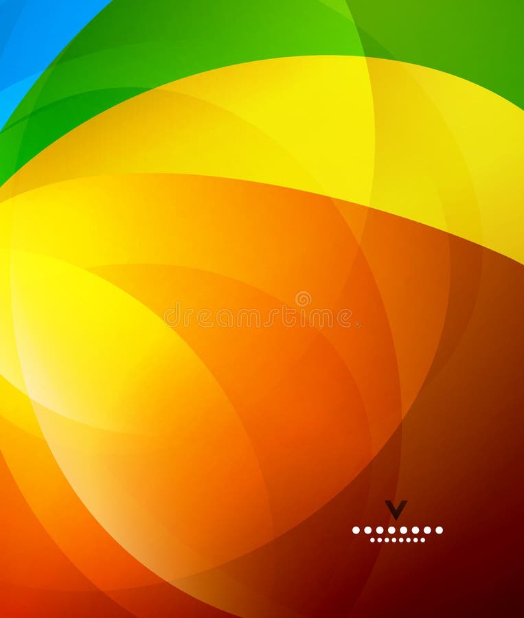 Colorful Shiny Abstract Design Template Stock Vector - Illustration of ...