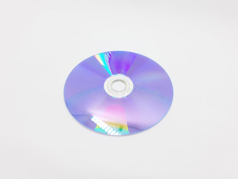 Colorful Shiny Computer Compact Disc in White Isolated Background 08 ...