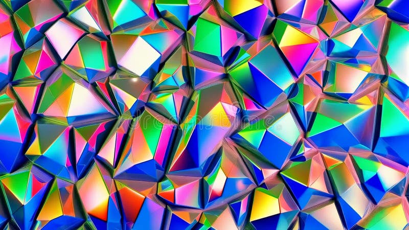 Colorful Shiny Reflective Prismatic Texture Design Stock Footage - Video of creative, facets ...