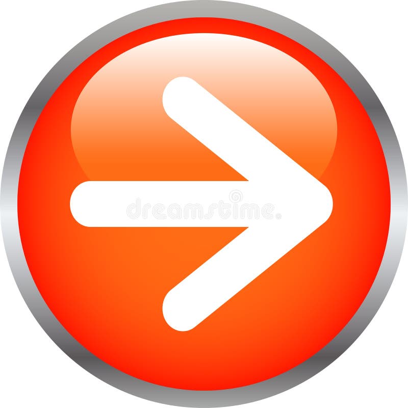 Colorful Shiny Round Button with Right Arrow Mark Set Stock Vector ...