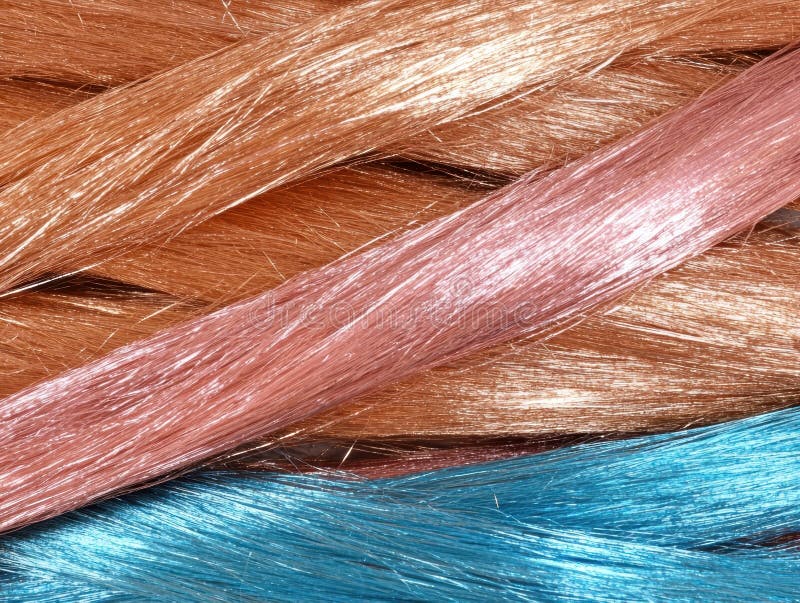 Colorful Shiny Threads in a Close-up View. Stock Illustration ...