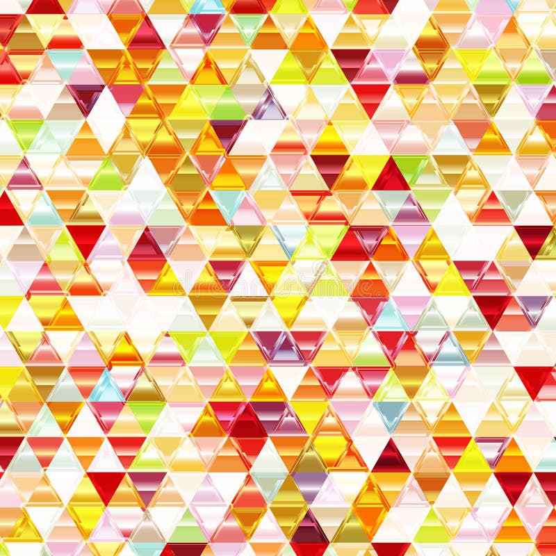 Colorful Shiny Triangular Background. Stock Illustration - Illustration ...