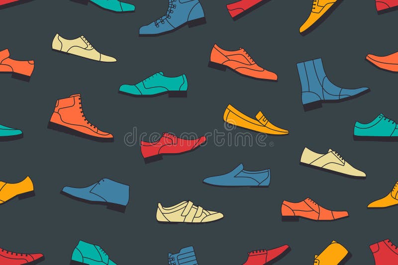 Shoes seamless pattern stock vector. Illustration of luxury - 99831114