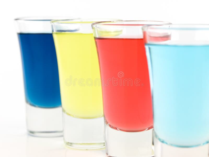 Red and green shots stock image. Image of glass, bitters - 1346113