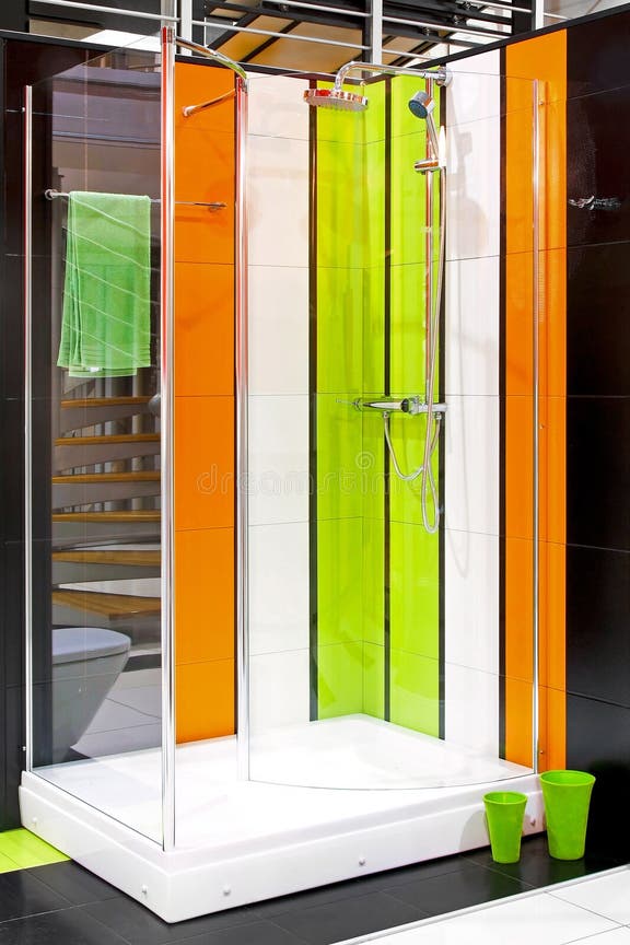 Colorful shower stock photo. Image of indoors, shower - 13322604